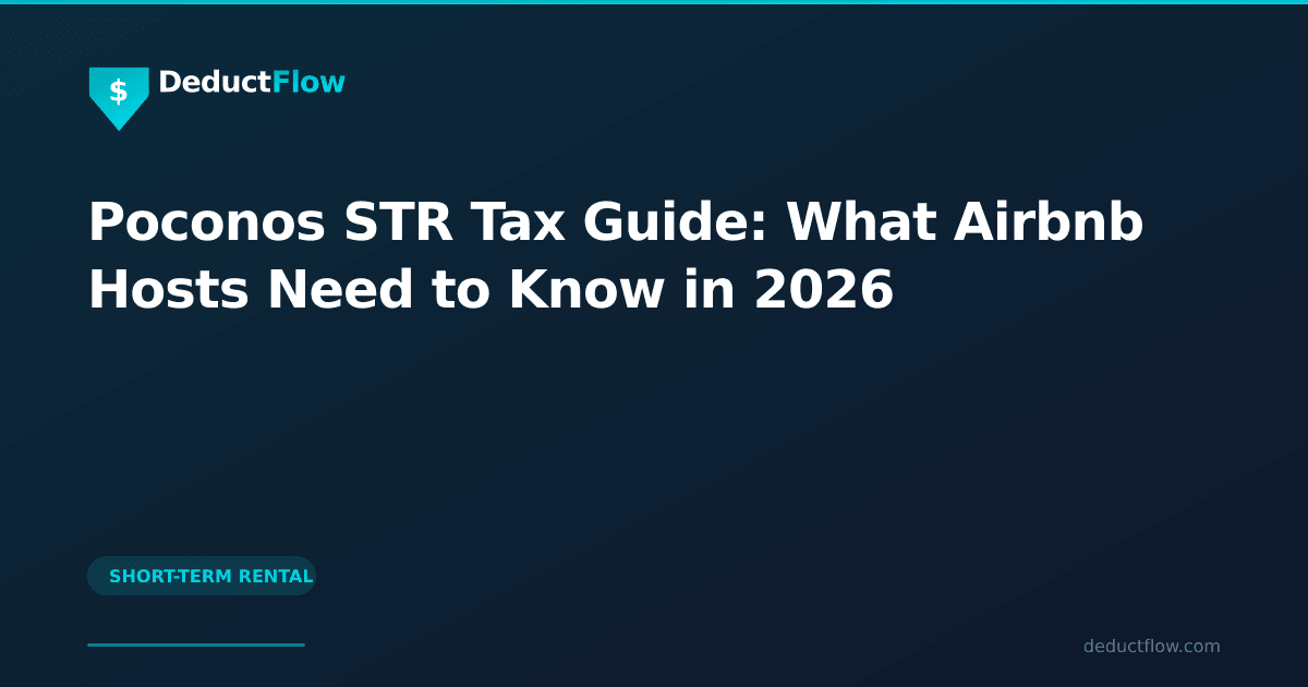 Poconos STR Tax Guide: What Airbnb Hosts Need to Know in 2026